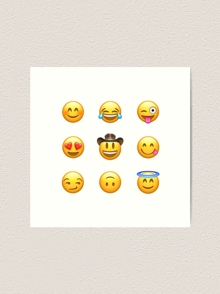 "Emojis random pack #1 " Art Print for Sale by NurseAvaSierra | Redbubble