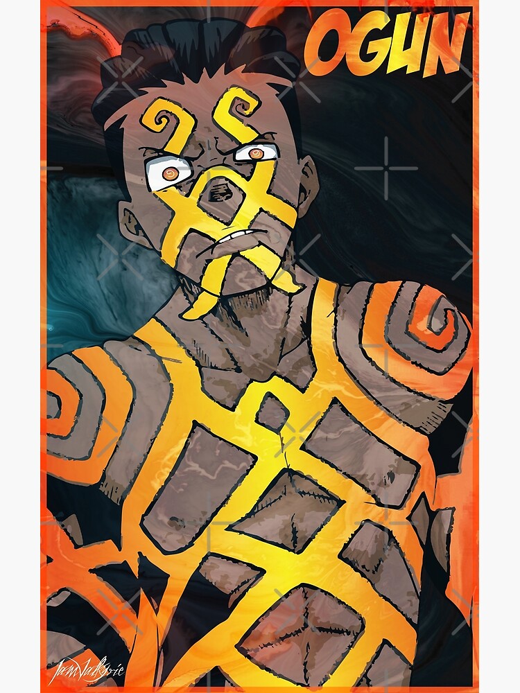 "Ogun Fire Force Fan art" Poster for Sale by gainzgear | Redbubble