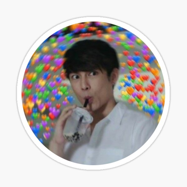 "TharnType bubble tea meme" Sticker by MintyLix | Redbubble