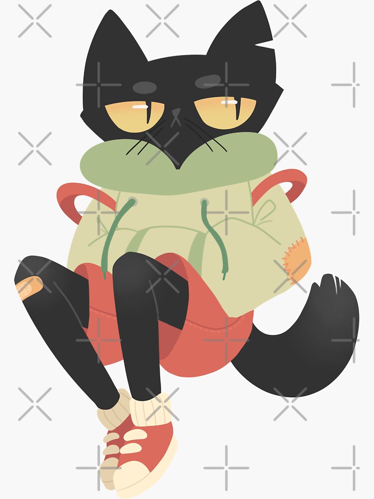 "Black cat boy" Sticker by kasumiblu | Redbubble