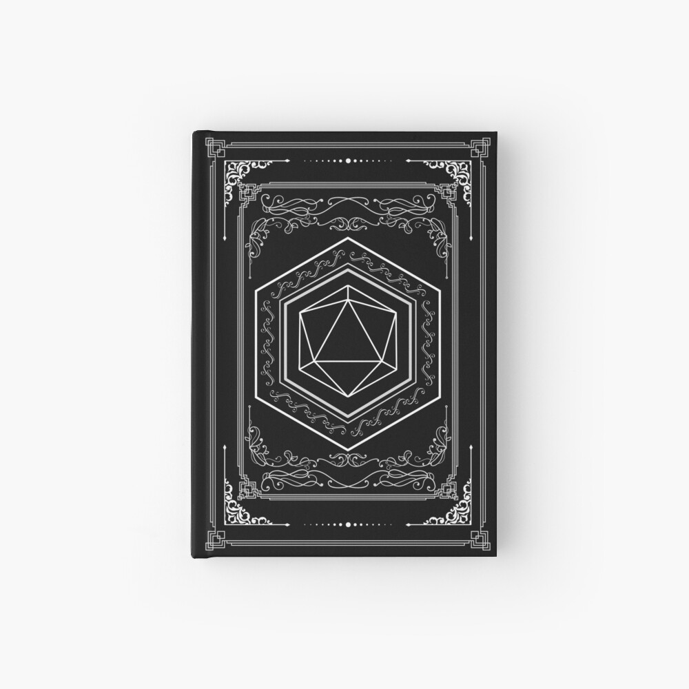 "D20 Spell Book" Hardcover Journal by Looking4Healz | Redbubble