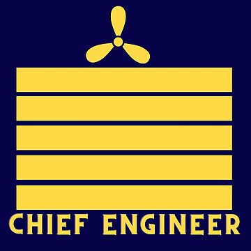 "CHIEF ENGINEER-officer rank" Poster for Sale by JinkiwinkieShop ...