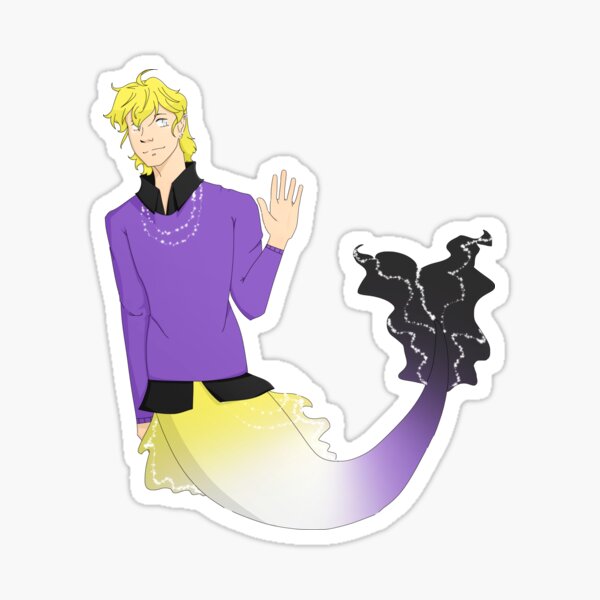 "Non-binary pride merperson" Sticker for Sale by Brenu | Redbubble