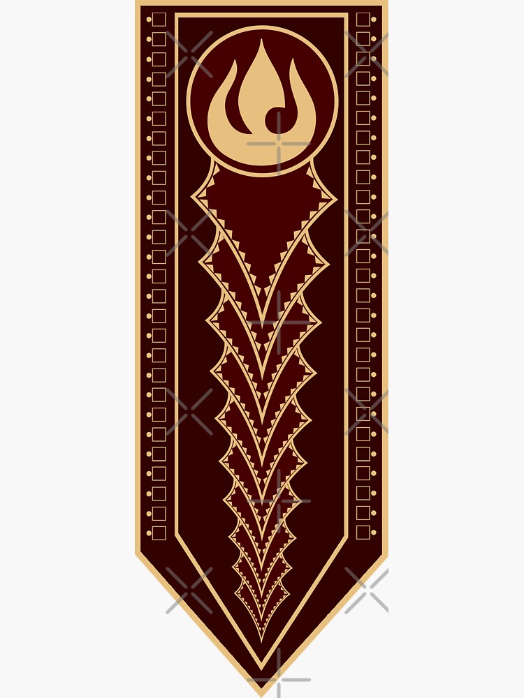 "Fire Nation Firelord War Banner Firebending Firebender Phoenix King ...