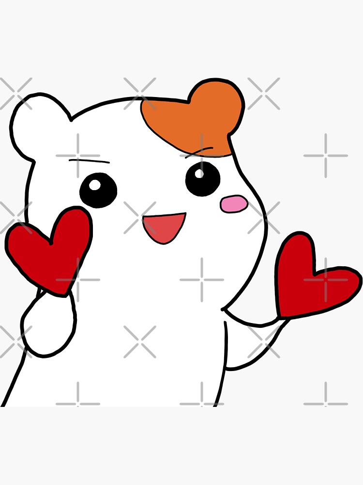 "ebichu hearts " Sticker for Sale by akavero99 | Redbubble