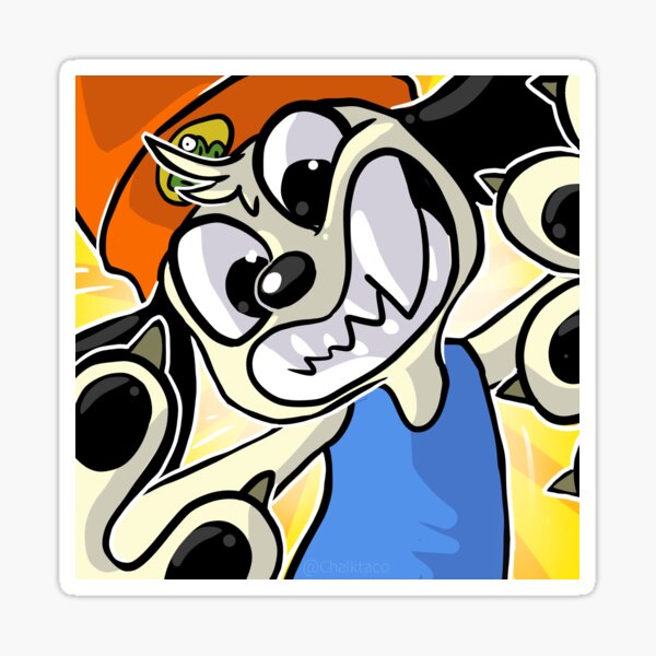 "Parappa The Rapper" Sticker for Sale by ChalkTaco | Redbubble