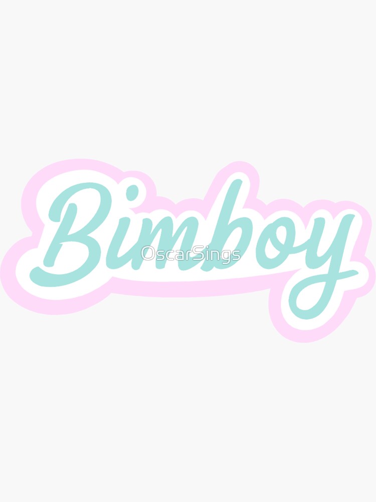 "Bimboy Pastel" Sticker by OscarSings | Redbubble