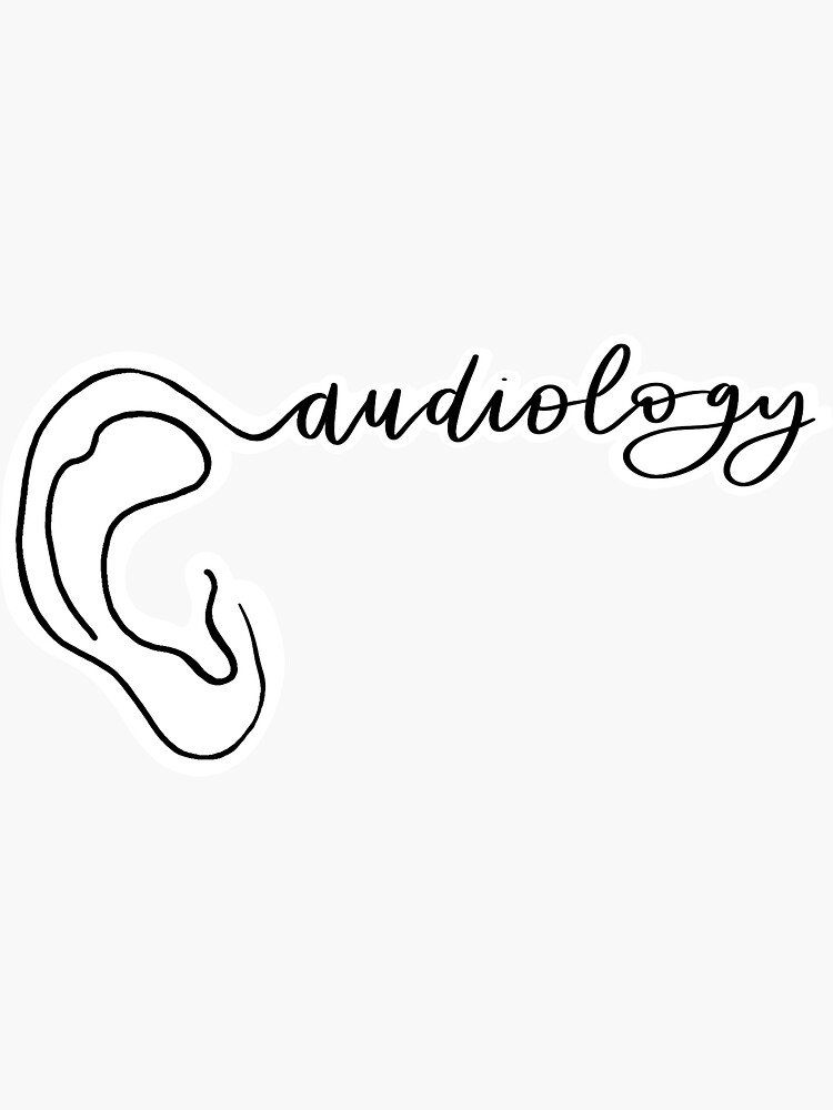 "abstract ear audiology" Sticker for Sale by cevaughann | Redbubble