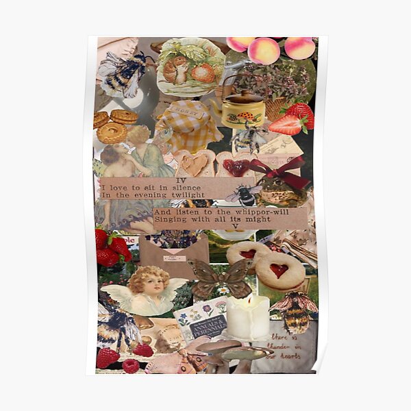 "cottagecore collage" Poster by sistermoiyaa | Redbubble