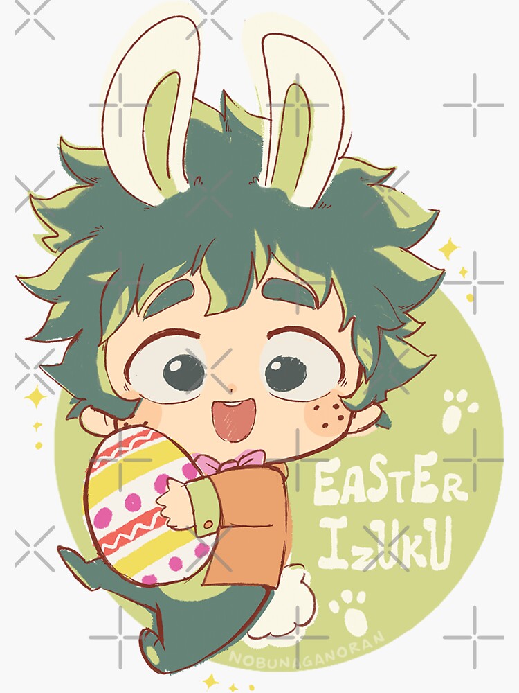"Easter Deku" Sticker for Sale by nobunaganoran | Redbubble