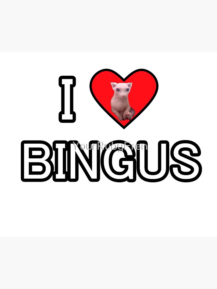 "I Heart Bingus meme" Travel Coffee Mug for Sale by YourRubyFren ...