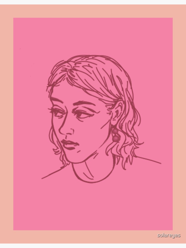 "Fletcher Shears drawing (pink)" Sticker for Sale by solareyes | Redbubble