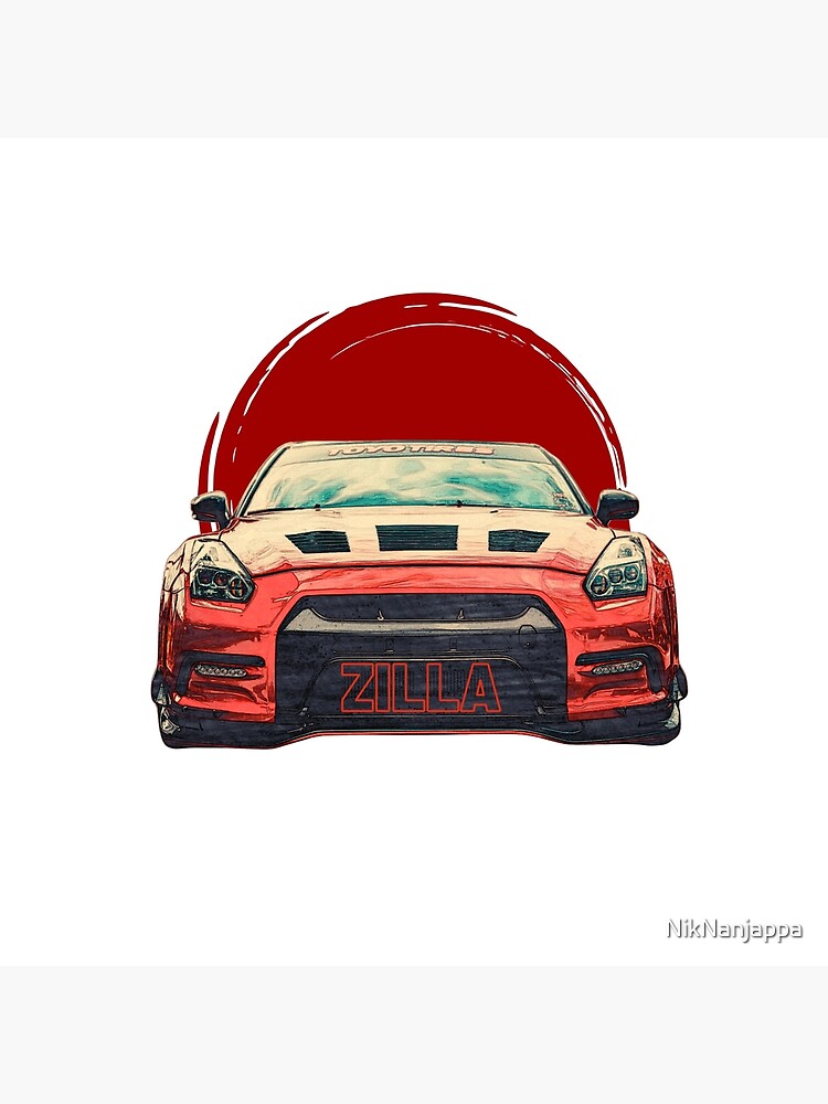 "Nissan GTR R35 Godzilla" Canvas Print by NikNanjappa | Redbubble