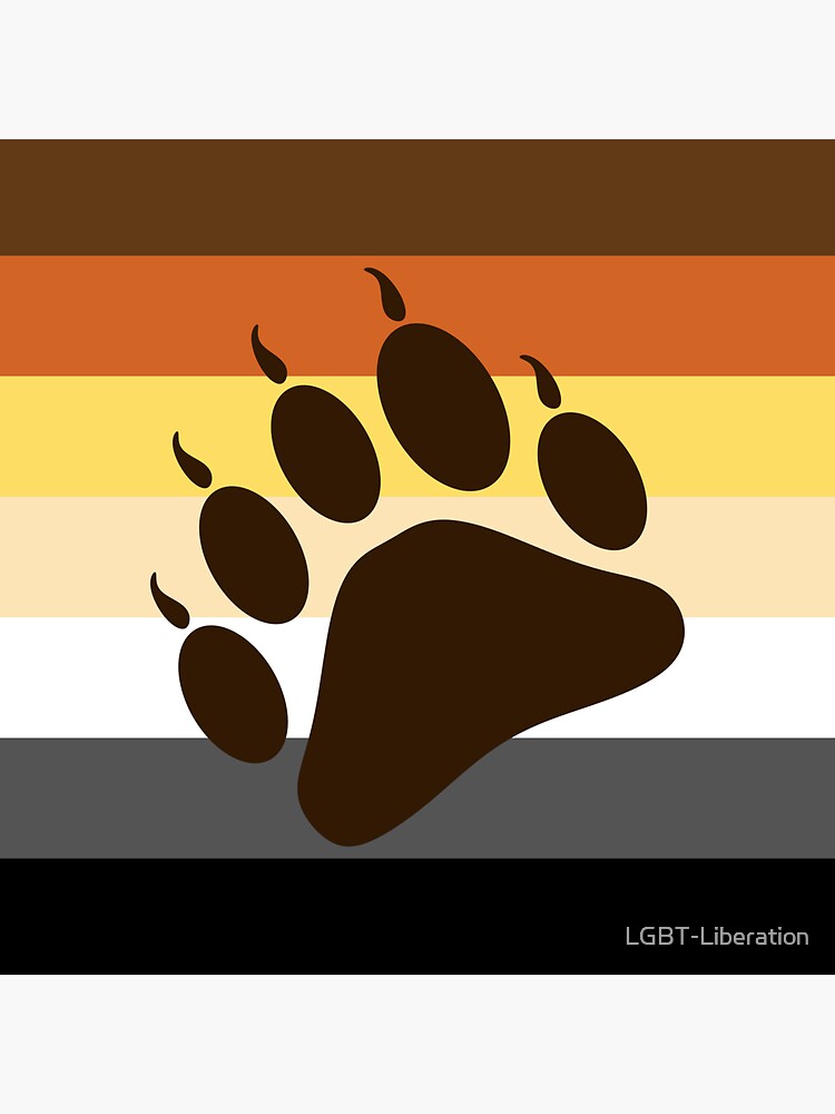 Pegatina for Sale con la obra «Bandera de pata de oso» de LGBT ...