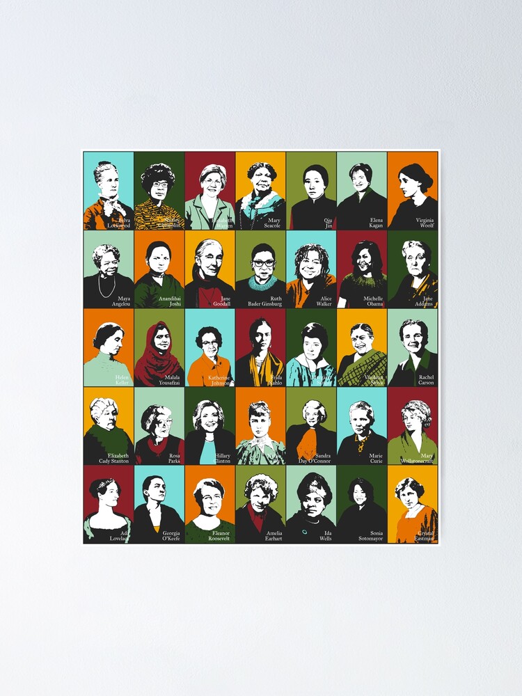 "Feminist Icons, Role Models" Poster for Sale by candhdesigns | Redbubble