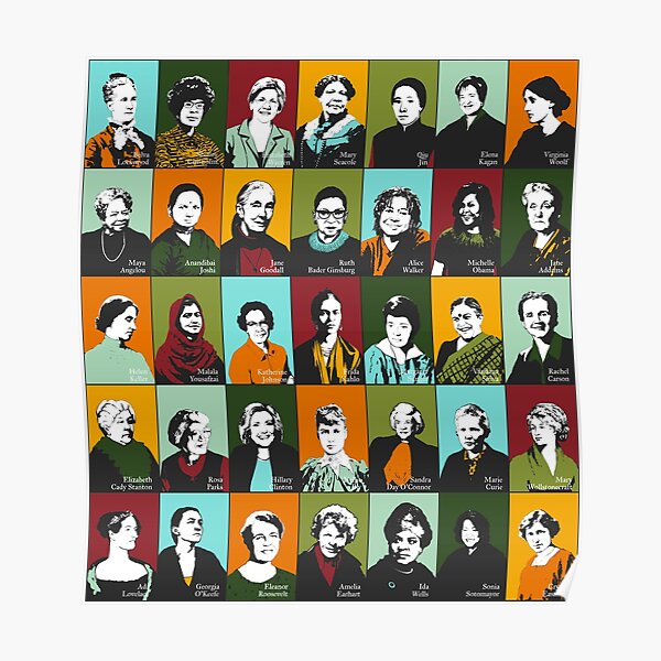 "Feminist Icons, Role Models" Poster for Sale by candhdesigns | Redbubble