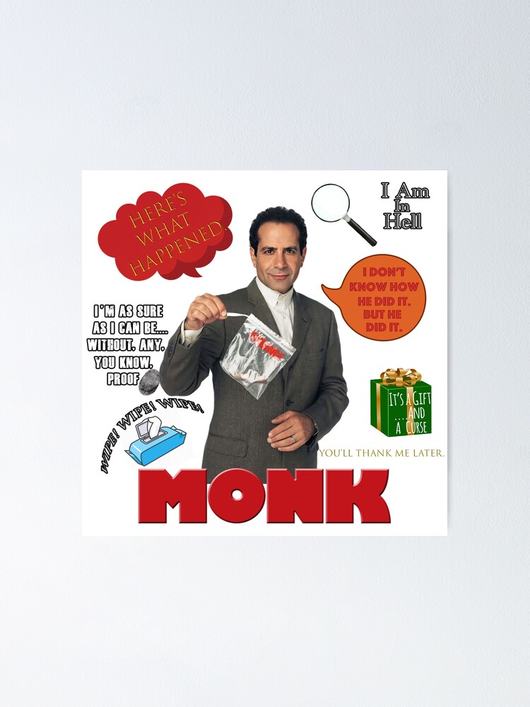 Monk Show Quotes Monk Quotes" Poster For Sale By SimeonHerring