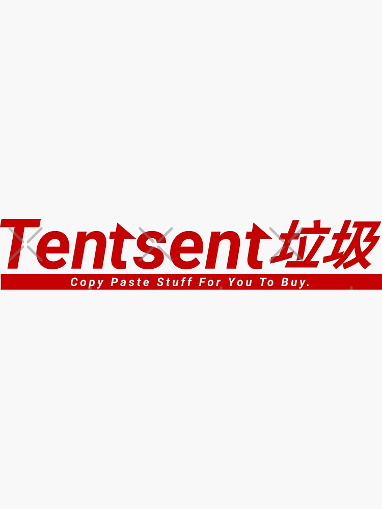 "Tencent KO – Tentsent" Sticker for Sale by ReRevolution | Redbubble