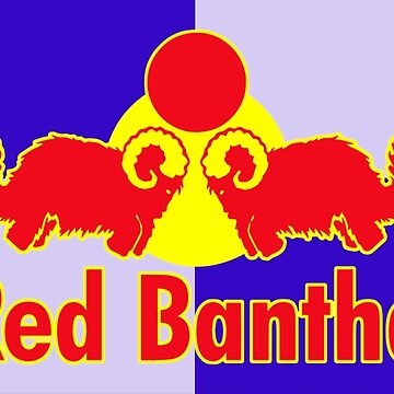 "Red Bantha " Sticker for Sale by Daniel Johnston | Redbubble
