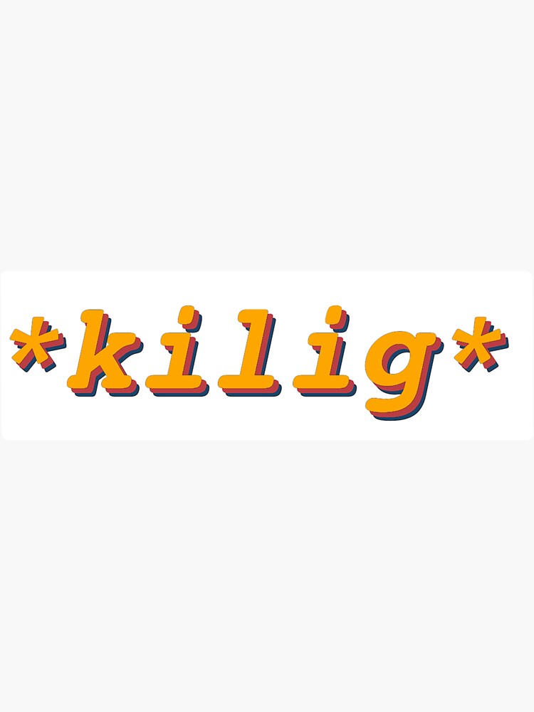 "Kilig Sticker" Sticker for Sale by MerkadoQP | Redbubble