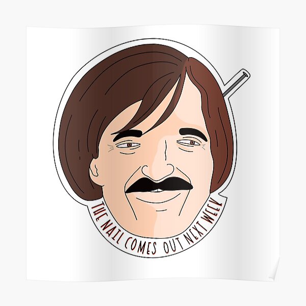 " Mr. Larson from Happy Gilmore" Poster by alexissheahan | Redbubble