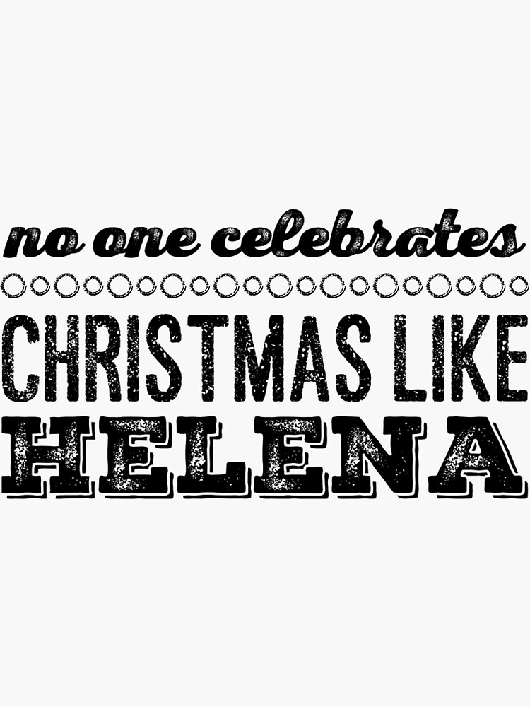 "Christmas in Helena, Montana" Sticker for Sale by TitanRN | Redbubble