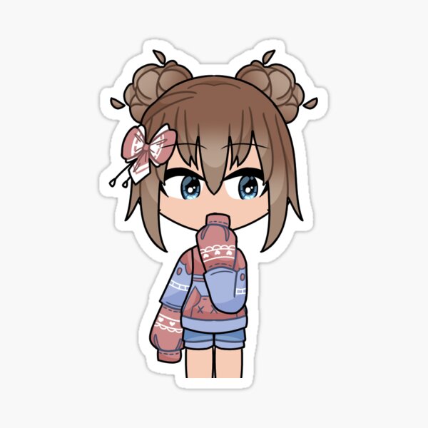 "Gacha front facing oc" Sticker for Sale by BlinkStar | Redbubble