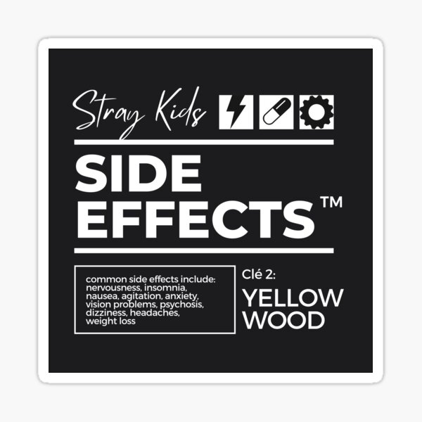 "Stray Kids Side Effects" Sticker for Sale by artFromPi | Redbubble
