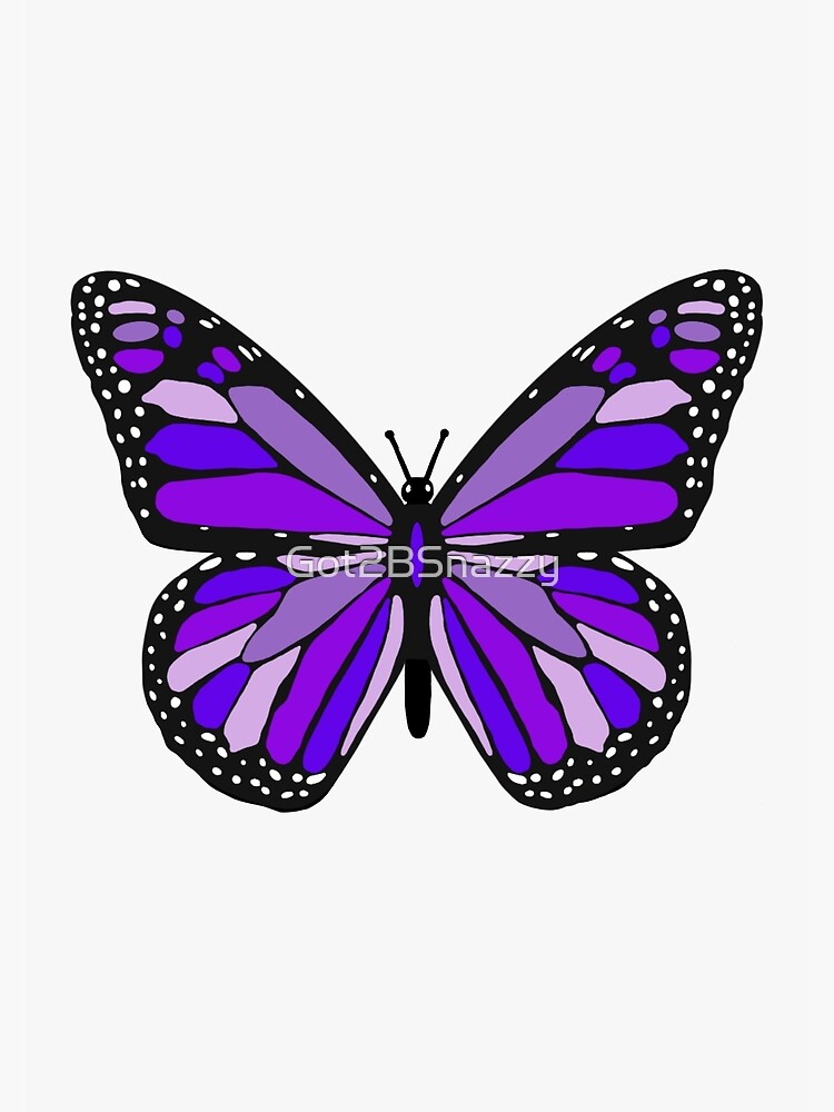 "Purple Monarch Butterfly" Framed Art Print for Sale by Got2BSnazzy ...