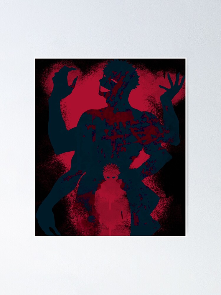 "Jjk Red Monster Art" Poster by Emzi19 | Redbubble