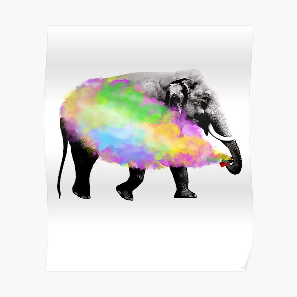 "Elephant, animal, pyro, africa" Poster for Sale by waka19 | Redbubble