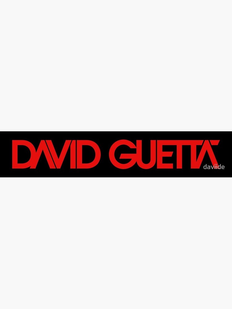David Guetta Red Logo Premium Matte Vertical Poster Designed & Sold By ...