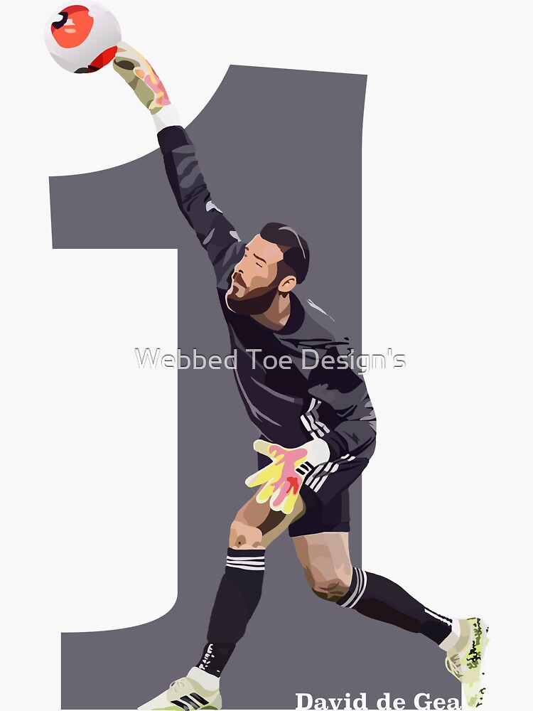 "Manchester United's David de Gea" Sticker for Sale by TDCartoonArt ...