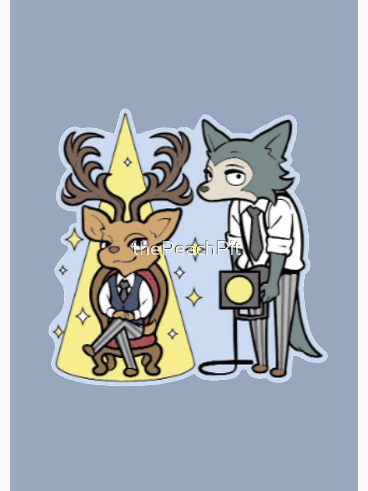 "Beastars Legoshi and Louis (with Spotlight) Chibi" Spiral Notebook for ...