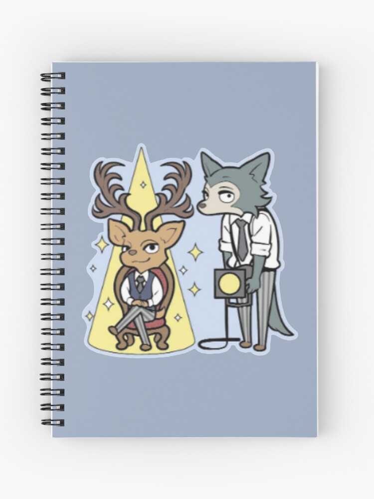 "Beastars Legoshi and Louis (with Spotlight) Chibi" Spiral Notebook for ...