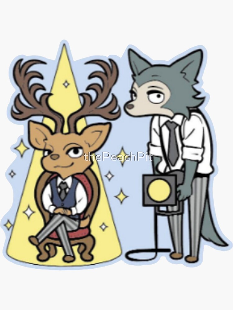 "Beastars Legoshi and Louis (with Spotlight) Chibi" Sticker by ...