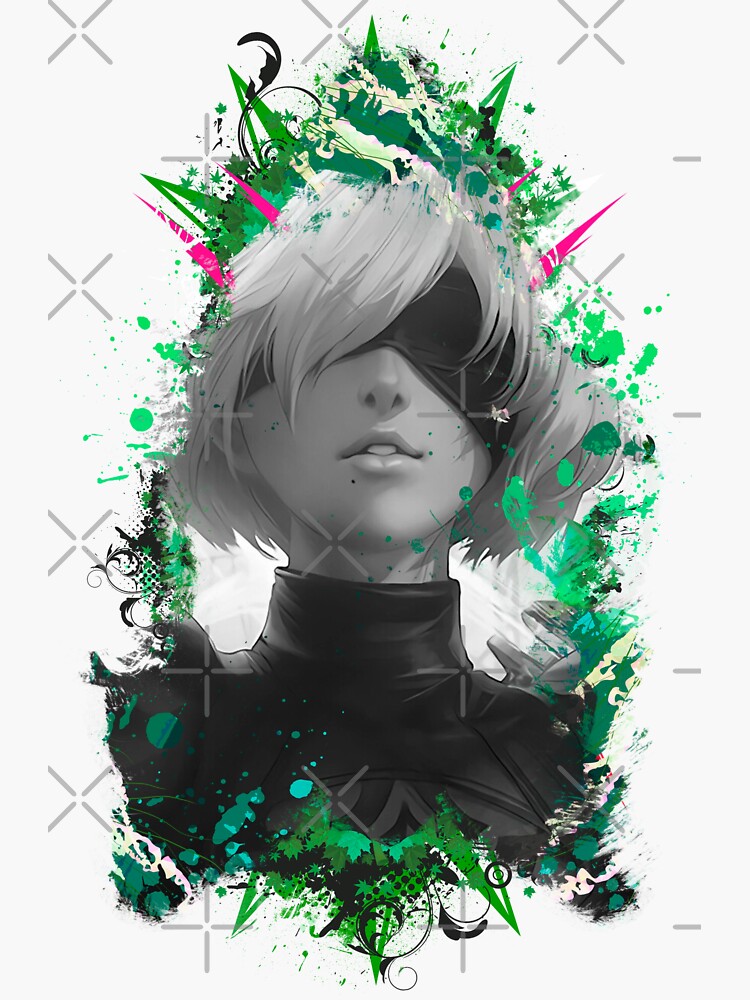 "Girl Android - Version 2" Sticker for Sale by NissaArt | Redbubble