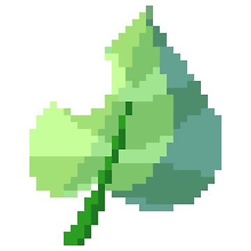 "Cute Pixel Art Leaf" Art Board Print for Sale by MM-Pink | Redbubble