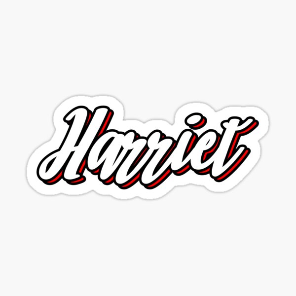 "Harriet first name - hand lettering design" Sticker for Sale by sulies ...