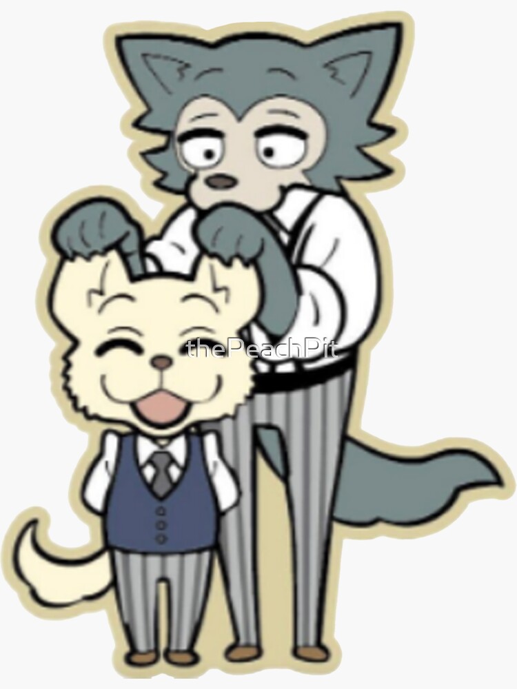 "Beastars Legoshi and Jack (Ear Lift) Chibi" Sticker for Sale by ...