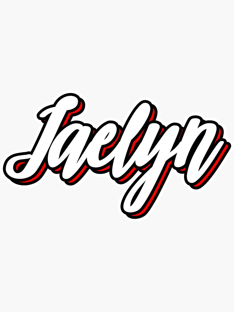 "Jaelyn first name - hand lettering design" Sticker for Sale by sulies ...