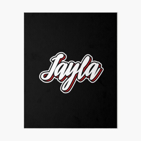"Jayla first name - hand lettering design" Art Board Print by sulies ...
