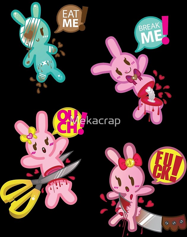 "Killer bunny" by Mekacrap | Redbubble