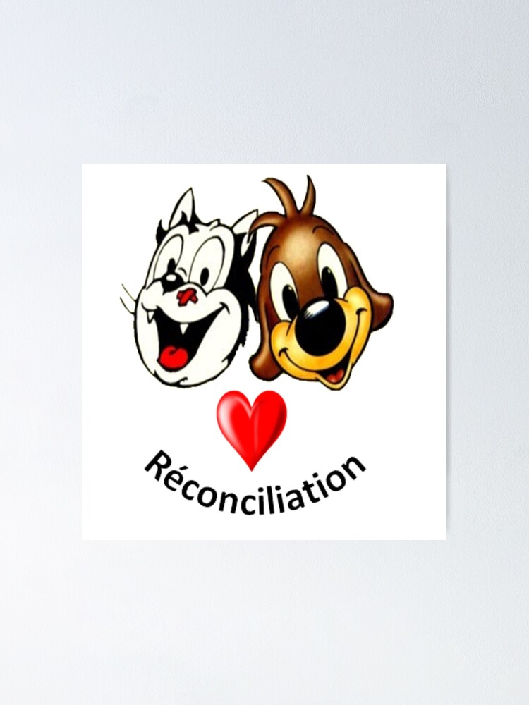 "Dog and Cat Reconciliation" Poster for Sale by Wargames1 | Redbubble