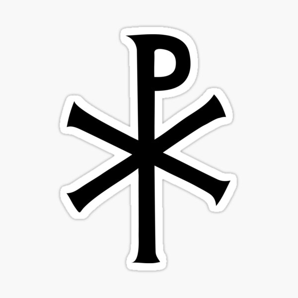 "Labarum Chi Rho Symbol" Sticker for Sale by ArgosDesigns | Redbubble