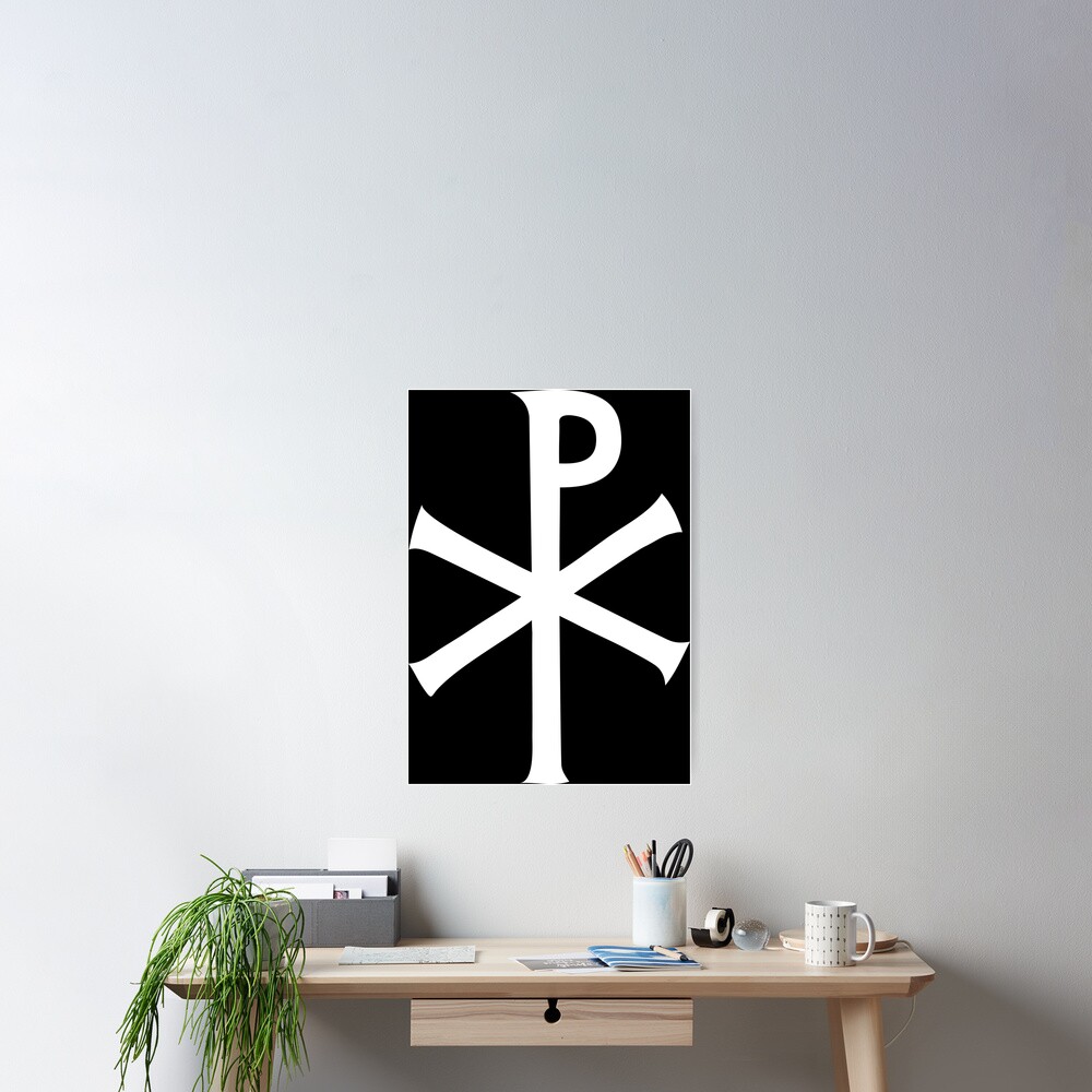 "Labarum Chi Rho Symbol" Poster for Sale by ArgosDesigns | Redbubble