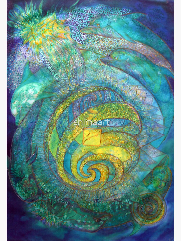 "Maya Glyph Cimi" Sticker by shimaart | Redbubble