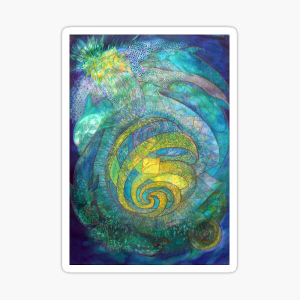 "Maya Glyph Cimi" Sticker by shimaart | Redbubble