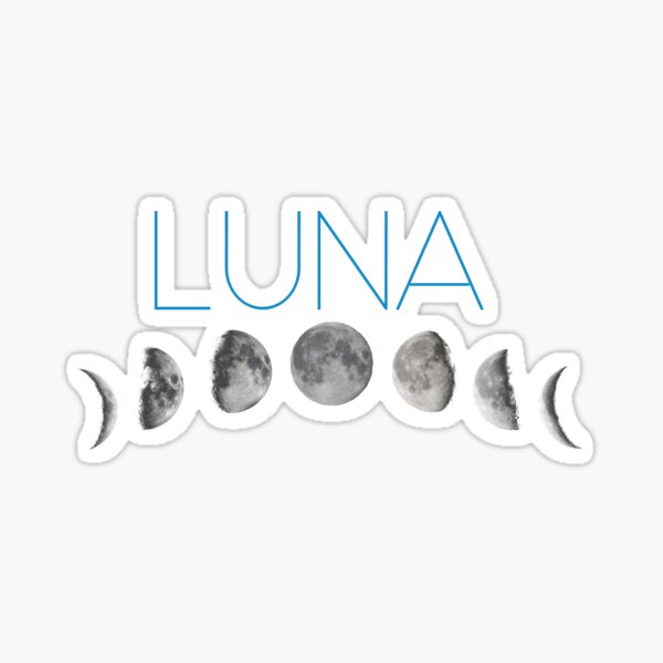 "LUNA" Sticker for Sale by adjsr | Redbubble