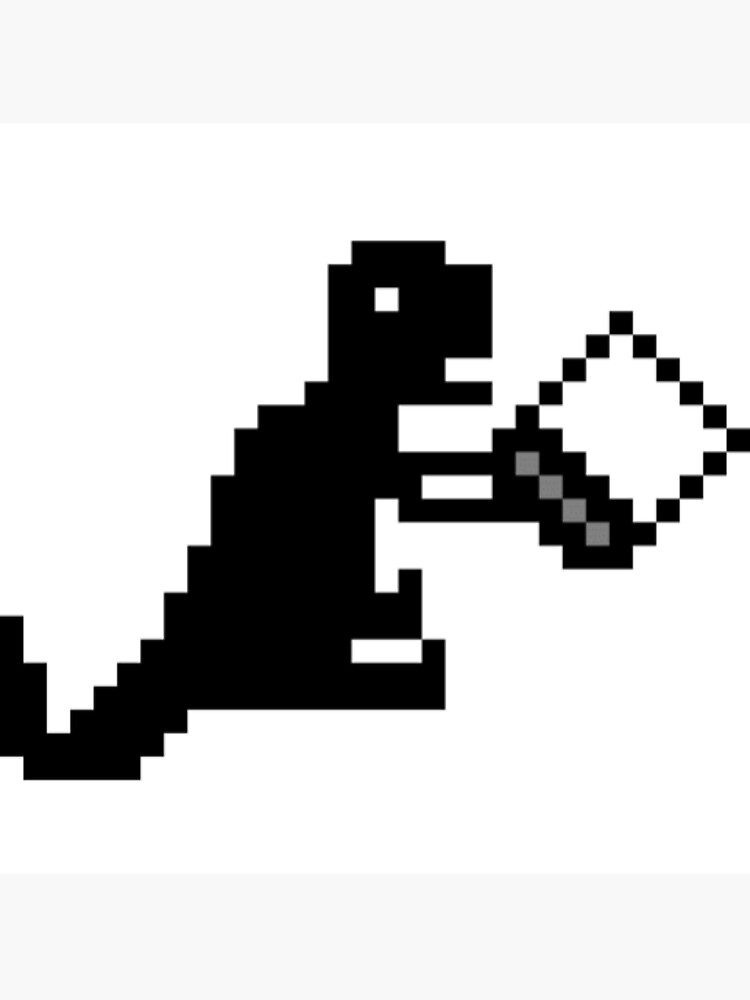 "8 Bit Dinosaur art" Sticker for Sale by plutoo9 | Redbubble